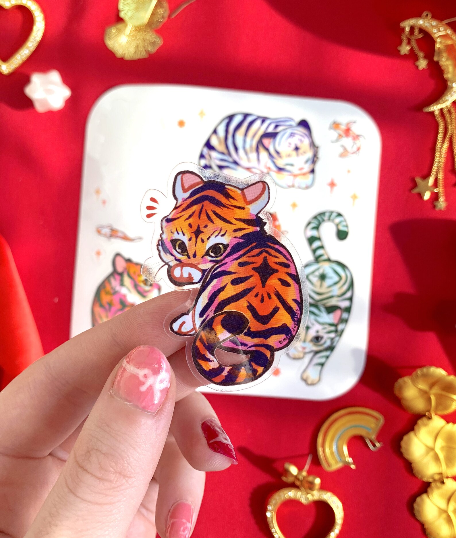 Tigers 5x5" Sticker Sheet - Etsy