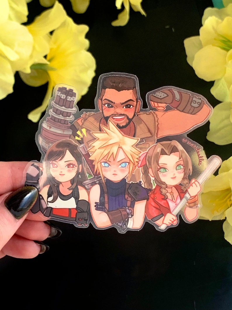 3" Final Fantasy VII Clear Sticker - Etsy