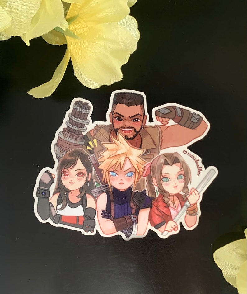 3" Final Fantasy VII Clear Sticker - Etsy
