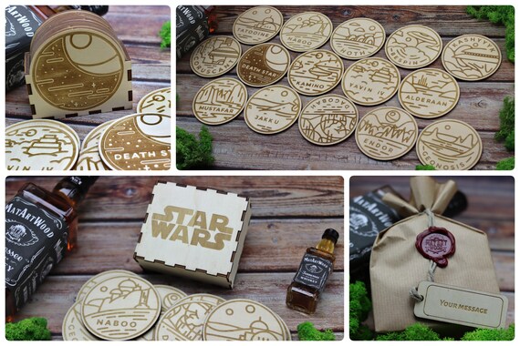 Star Wars Planet Coaster Set - Etsy