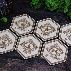 Dnd Coasters, Dungeons and Dragons Coasters, Heroes Coaster Set ...