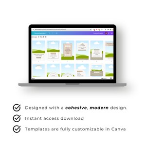 30 Editable Canva Modern Minimal Boho Pinterest Templates - Etsy