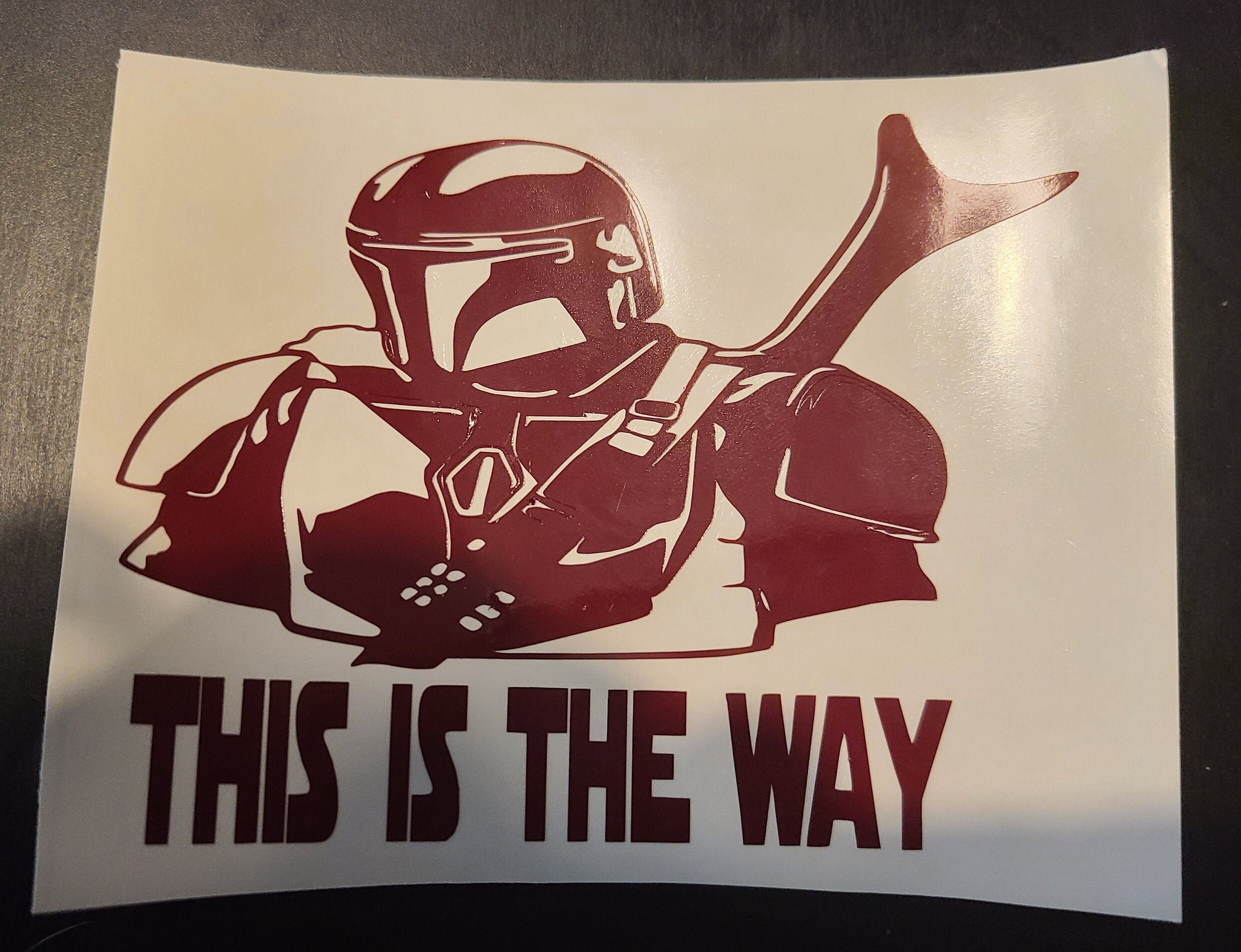 The Mandalorian vinyl sticker decal This is the Way many | Etsy
