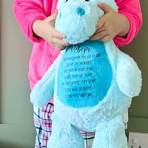 Personalised Children's Worry Monster, Anxiety Aid, Kids Sleep Cuddle ...