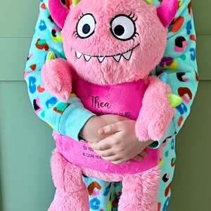 Personalised Children's Worry Monster, Anxiety Aid, Kids Sleep Cuddle ...