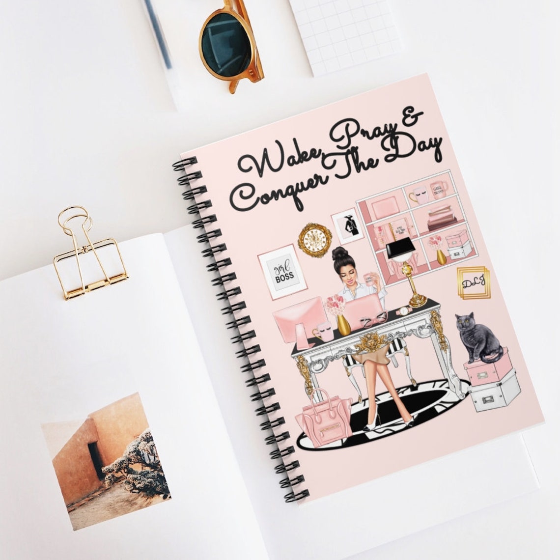 Boss Babe Journal Wake, Pray and Conquer the Day Journal Girl Boss Gift Boss Lady Notebook Girl ...
