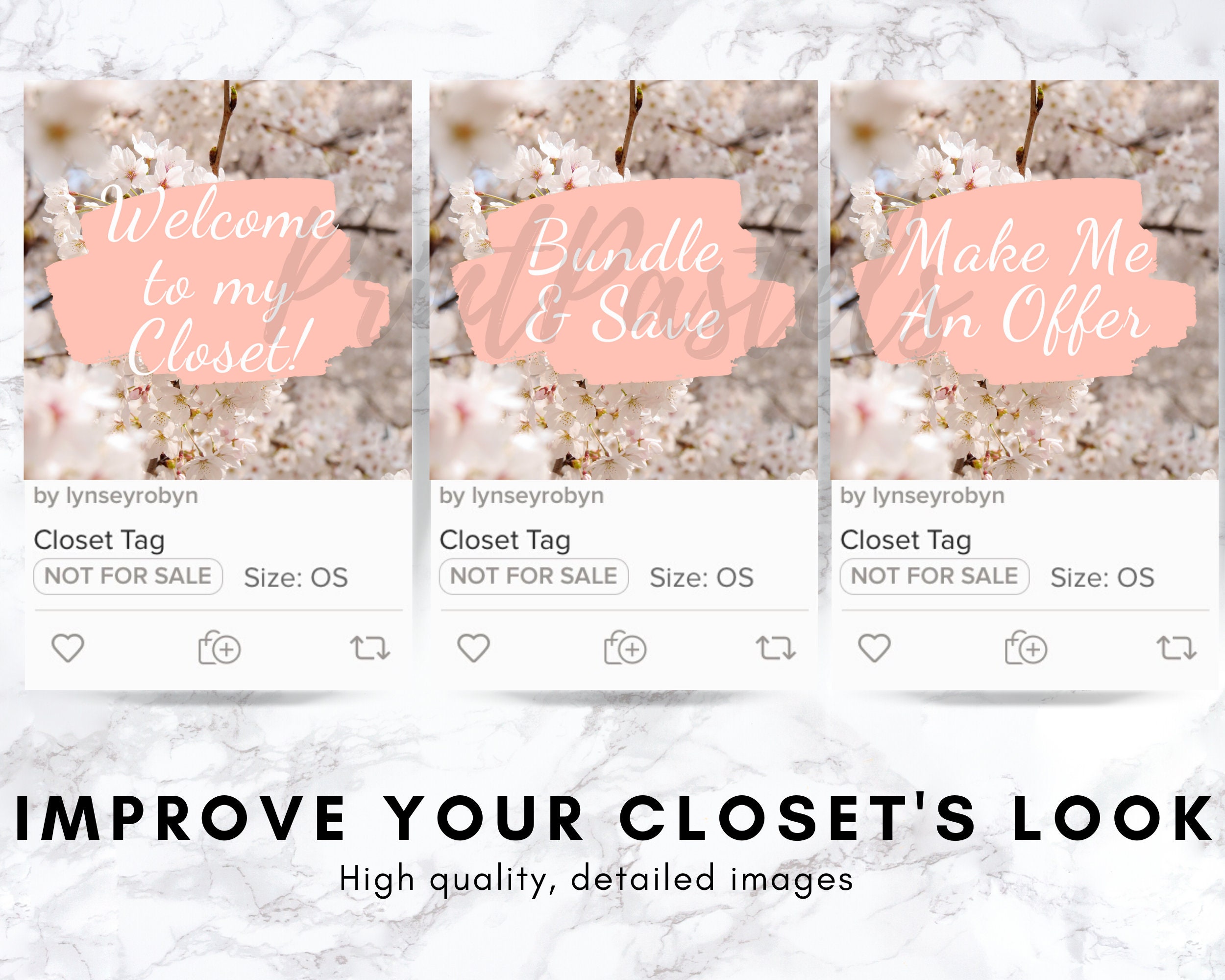 Poshmark Cute Floral Closet Signs, Customized Boutique Signs ...