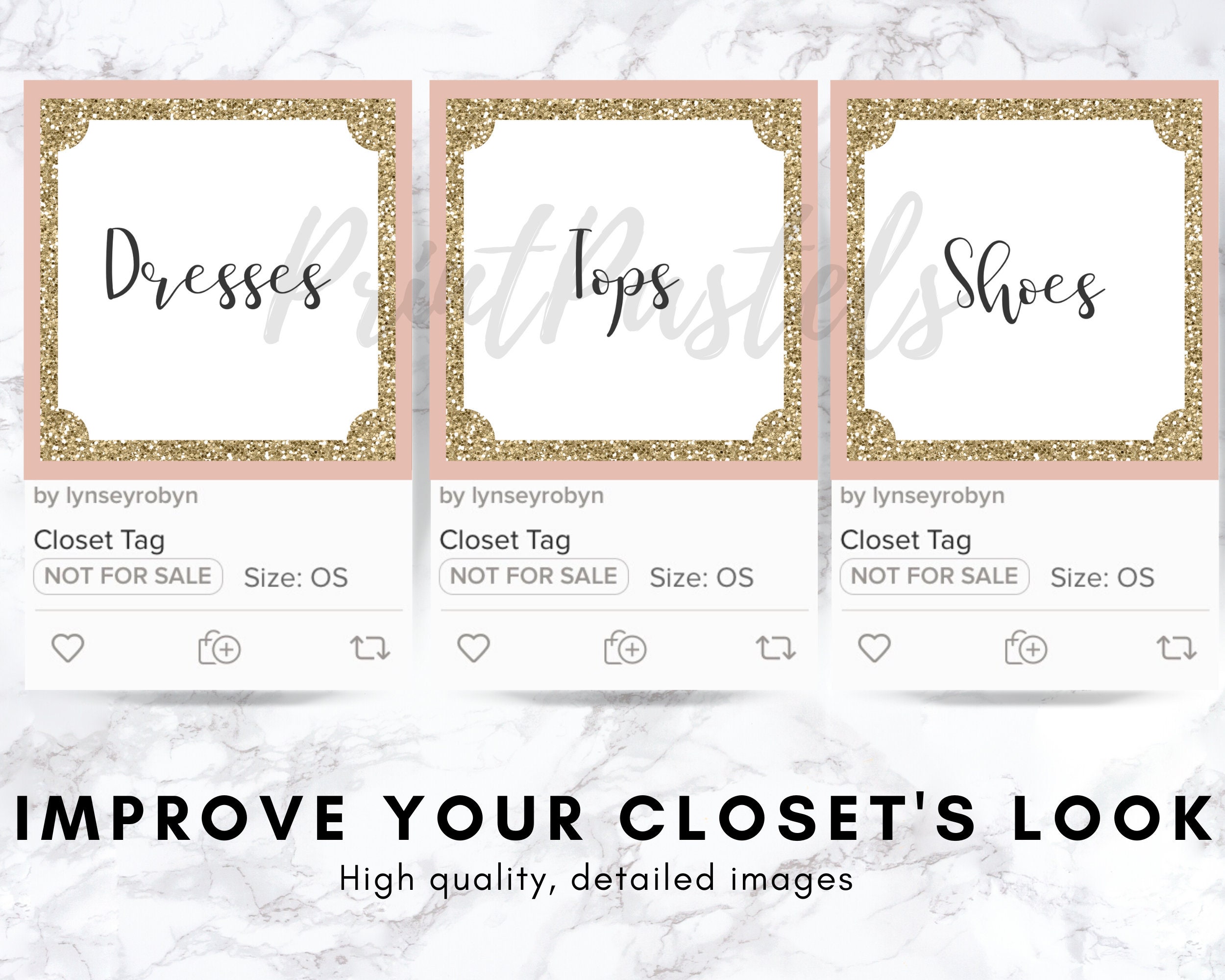 Poshmark Pink Glitter Closet Sign Items, Customized Boutique Signs ...