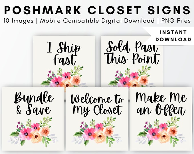 Poshmark Closet Banner, Welcome to My Closet, Poshmark Signs, Poshmark ...