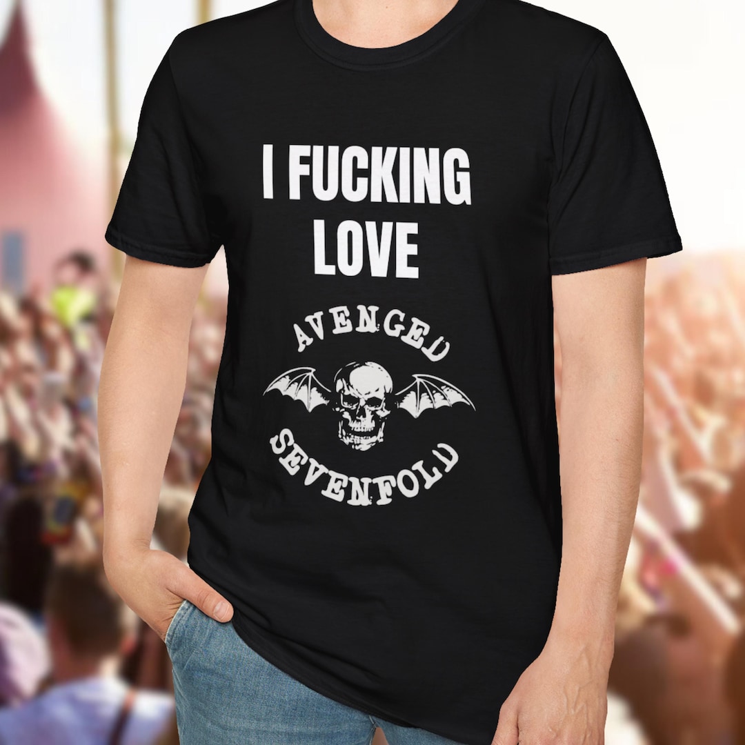 Avenged Sevenfold Metal Music Fan Unisex Softstyle T-shirt, I Love A7X ...
