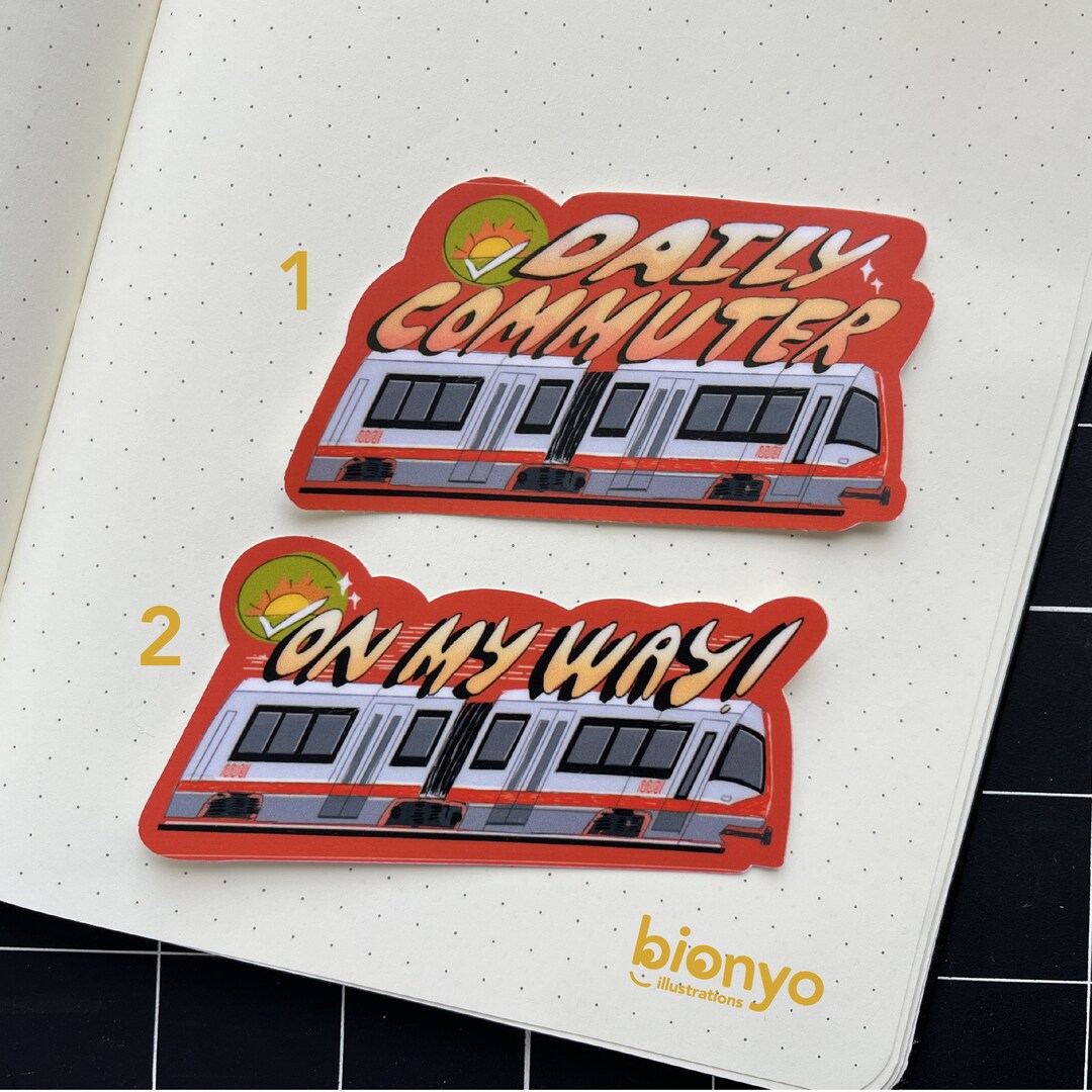 MUNI SFMTA Train Sticker, Matte Vinyl Sticker, San Francisco Bay Area ...