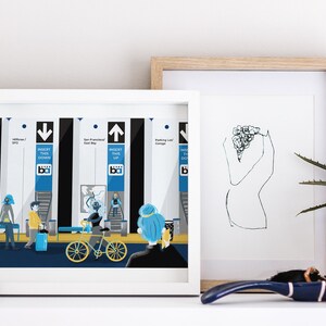 San Francisco BART Ticket to the Bay Area Art Print - Etsy