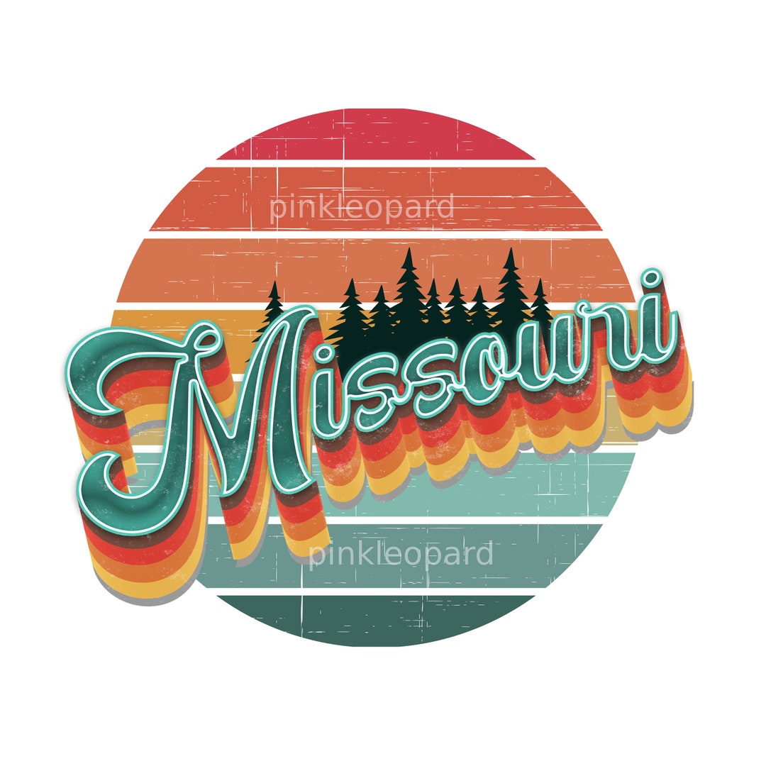 Missouri Retro Style Sublimation DESIGN Vintage Sunset Colorful Retro ...