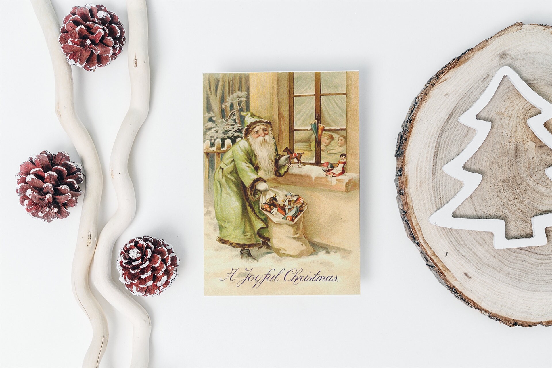 Printable Victorian Santa Postcard Santa Claus Vintage - Etsy