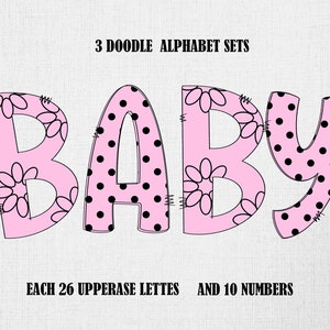 Pink Polka Dot Letters Alphabet PNG Set Pink Blac Polka Dot Pink Floral ...