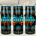 Aztec Tumbler Wrap TEMPLATE 20oz Skinny Tribal Southwest Ethnic Native ...