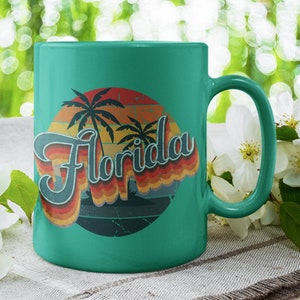 Florida Retro Style Sublimation DESIGN Vintage Sunset Colorful Retro ...