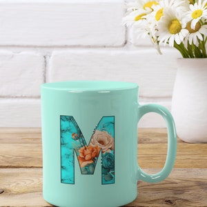 Turquoise Roses Letters Alphabet Set Download ,teal Turquoise Letters ...