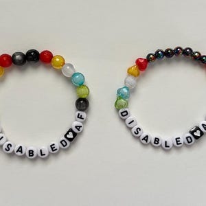 Disabled AF Disability Pride Flag Colors Spoonie Stretchy Fidget Flare ...