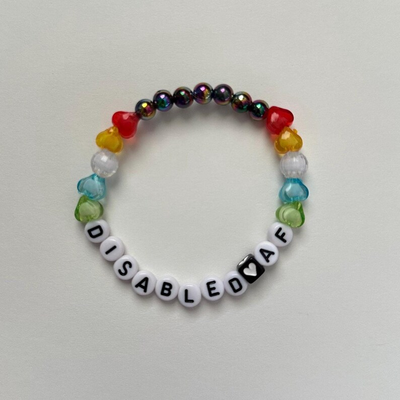 Disabled AF Disability Pride Flag Colors Spoonie Stretchy Fidget Flare ...