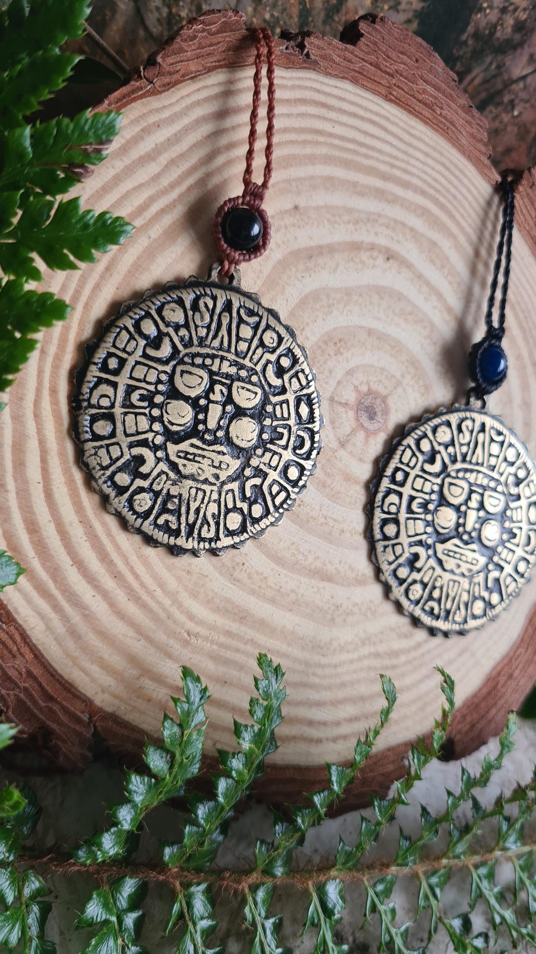Celestial Inti Golden Disc Brass Necklace Peruvian Inca Cosmology ...