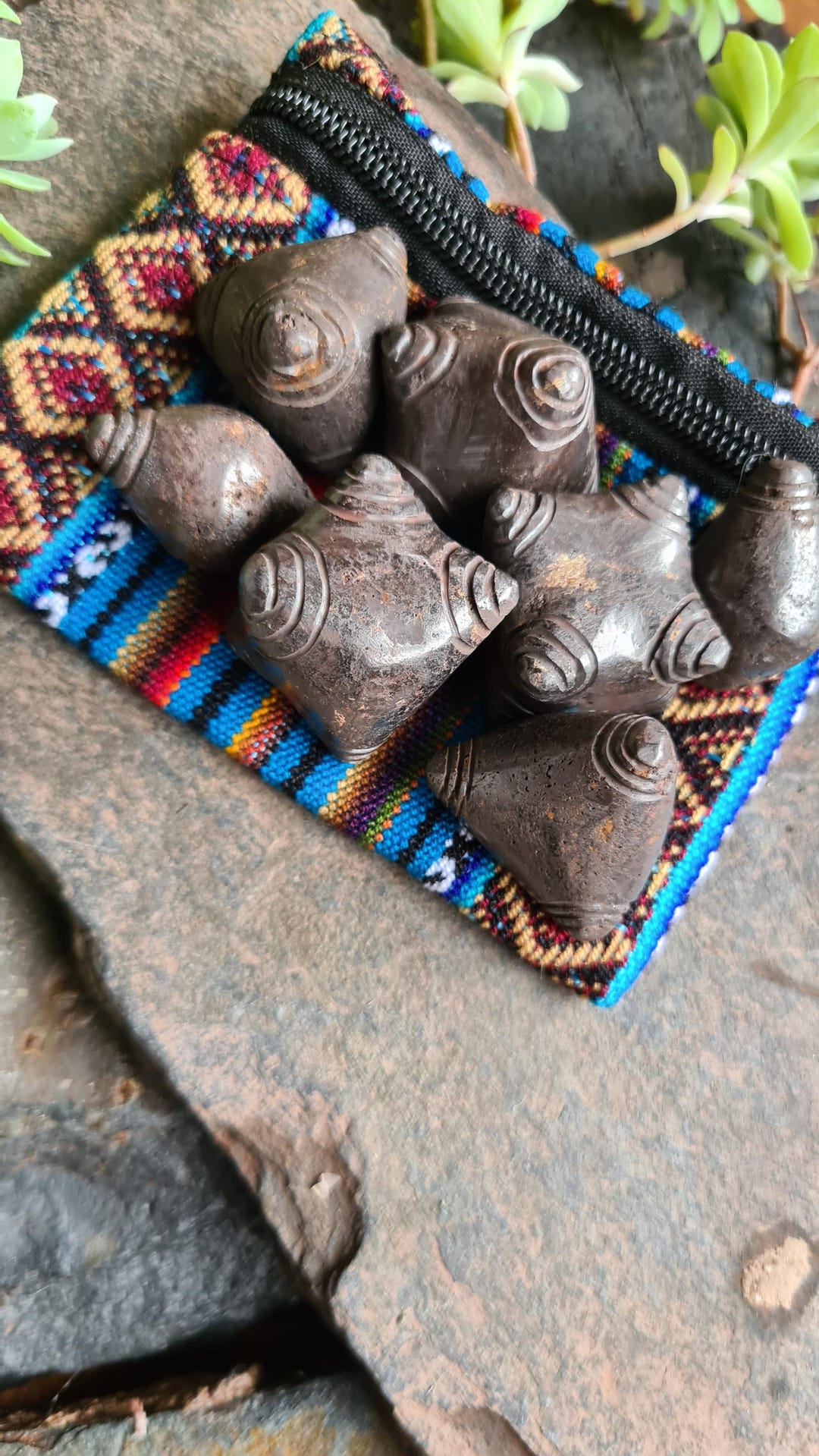 Hematite Stone Chumpi Set With Booklet Peruvian Andean Shamanic Tool ...