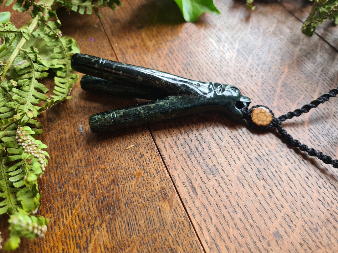 Serpentine Stone Jaguar Carved Double Kuripe Machu Picchu Stone With ...