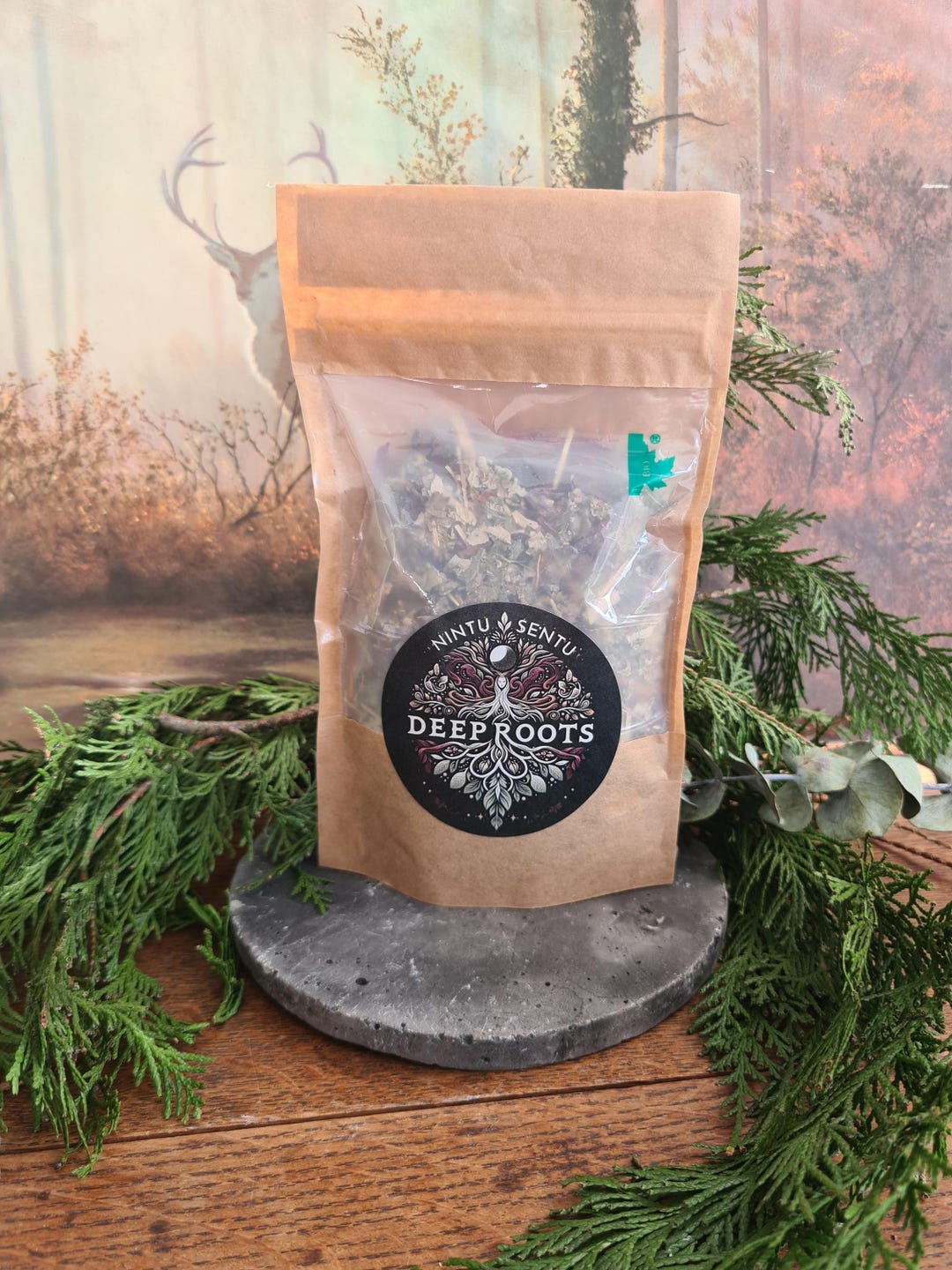 Deep Roots Grounding Herbal Tea Blend With Hibiscus Dandelion Earthy ...