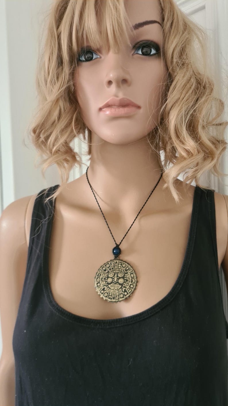Celestial Inti Golden Disc Brass Necklace Peruvian Inca Cosmology ...