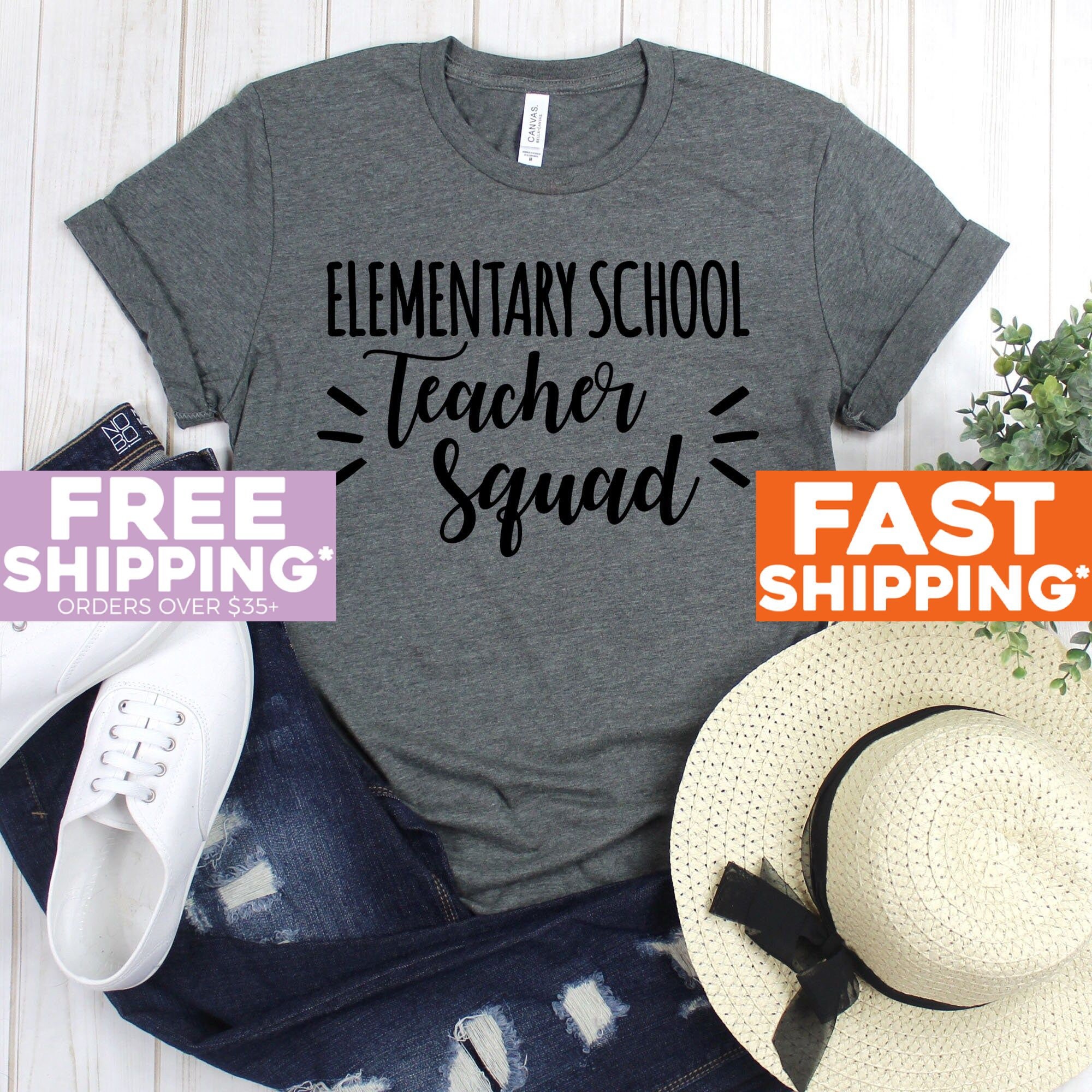 Cute Teacher Shirts Elementary School Teacher Squad T Shirt - Etsy