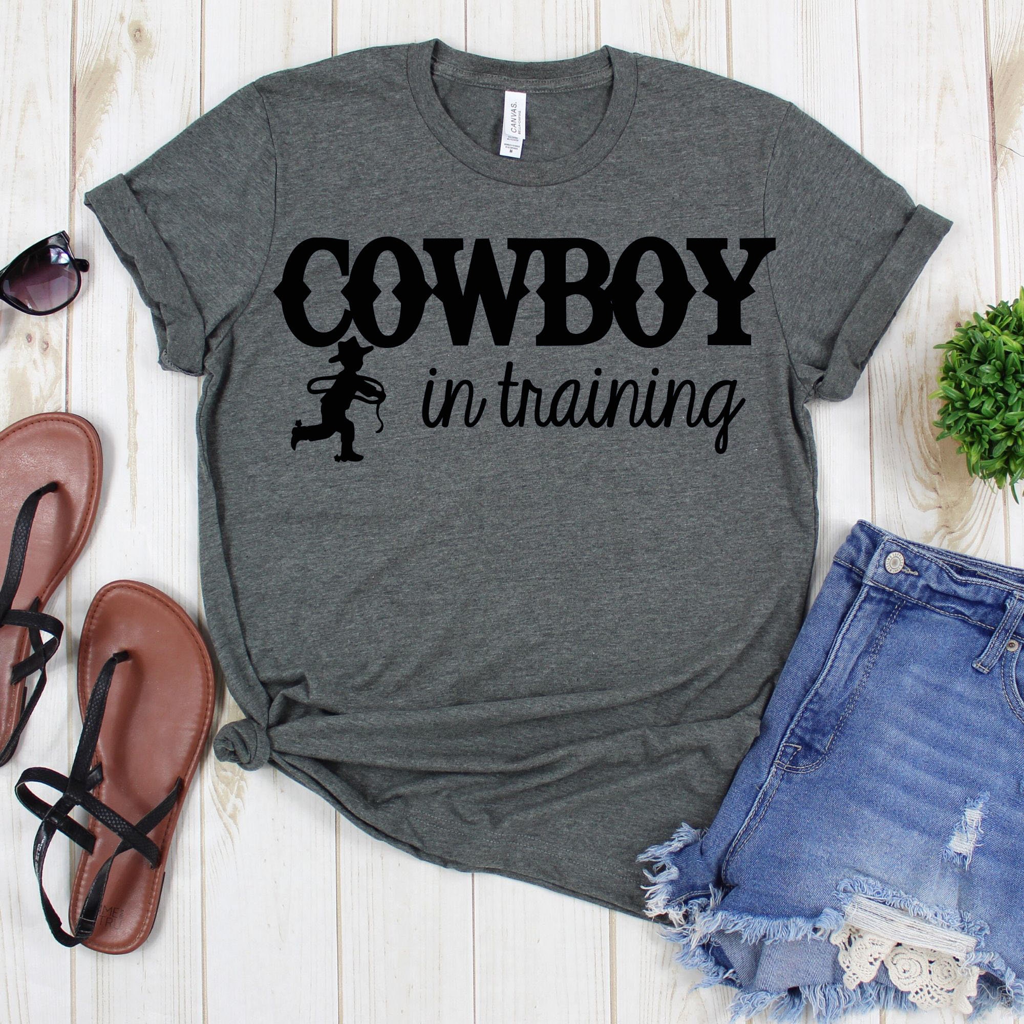 Boys Rodeo Shirt Cowboy in Training Tee Western Shirt | Etsy