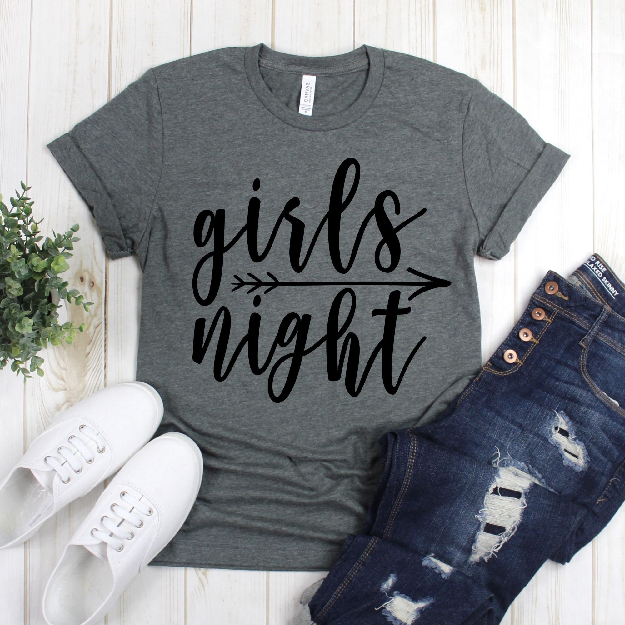 Girls Night Out Shirt Girls Night T Shirt Funny Drinking | Etsy