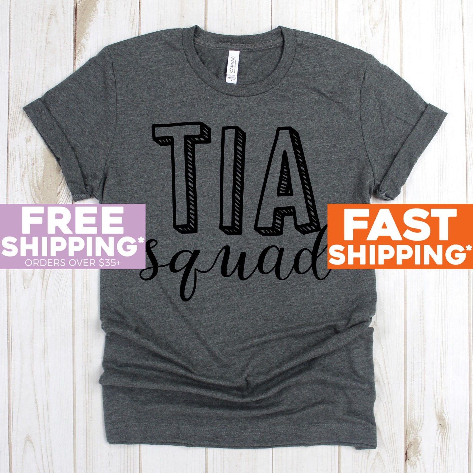 Tia Shirt Tia Squad Tee Shirt Aunt Tee Gift for Aunt - Etsy