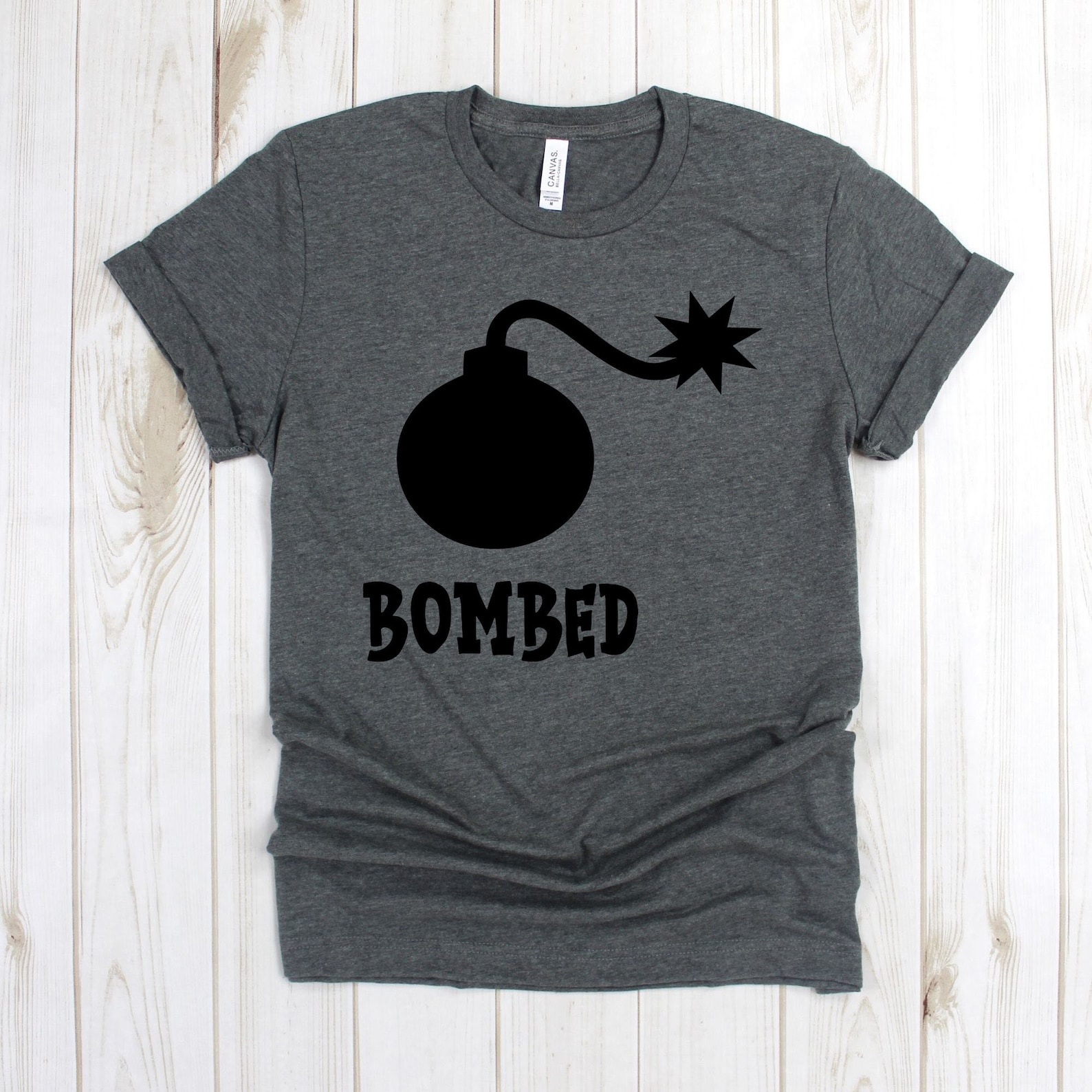 Funny Bomb Shirt Bombed Uppercase Bombed Funny T-shirt | Etsy