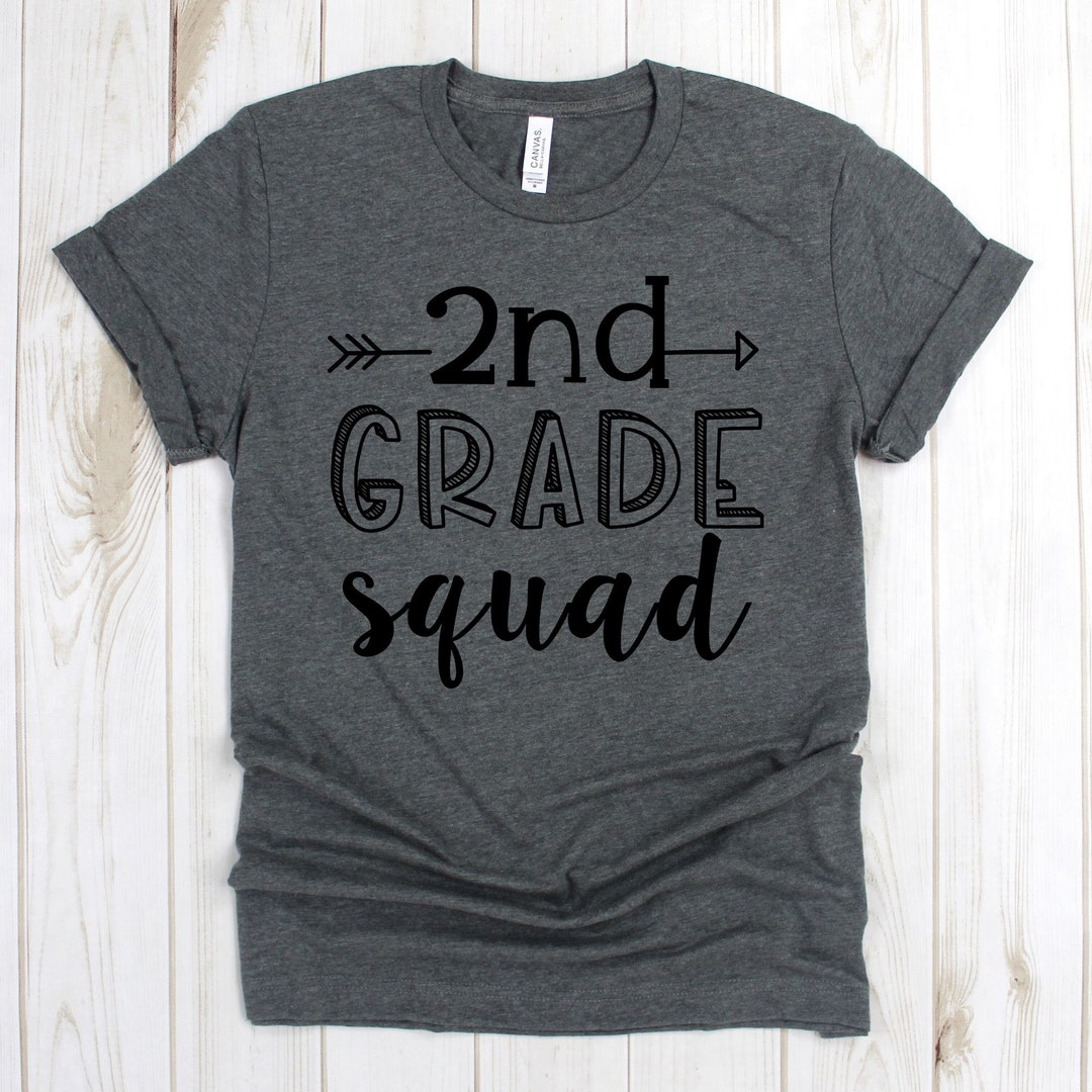 Second Grade Shirt 2nd Grade Squad Tee Teacher Squad - Etsy
