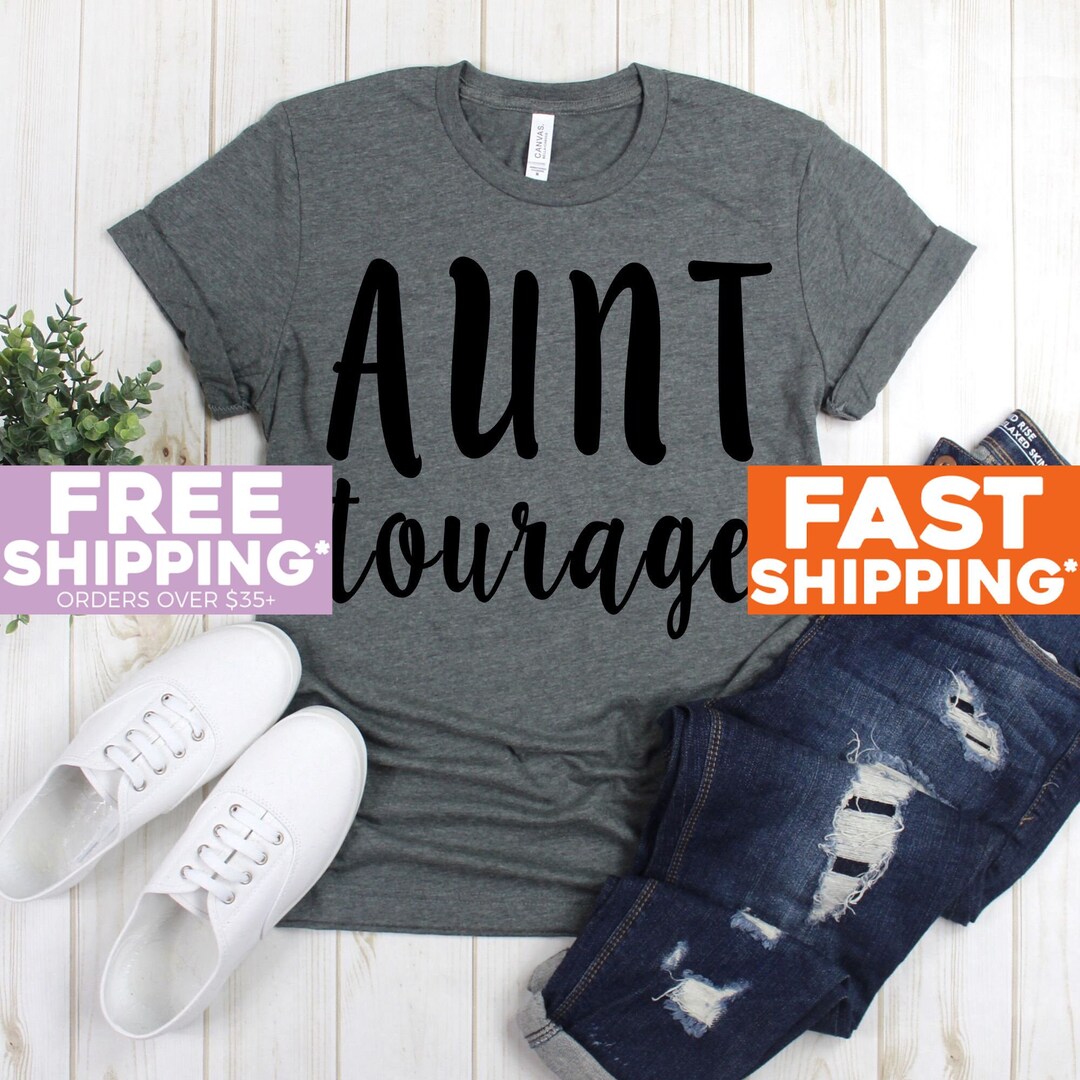 Funny Aunt Shirts Aunt Tourage Tee Shirt Aunt Gift Aunt T Shirt Auntie T-shirt - Etsy