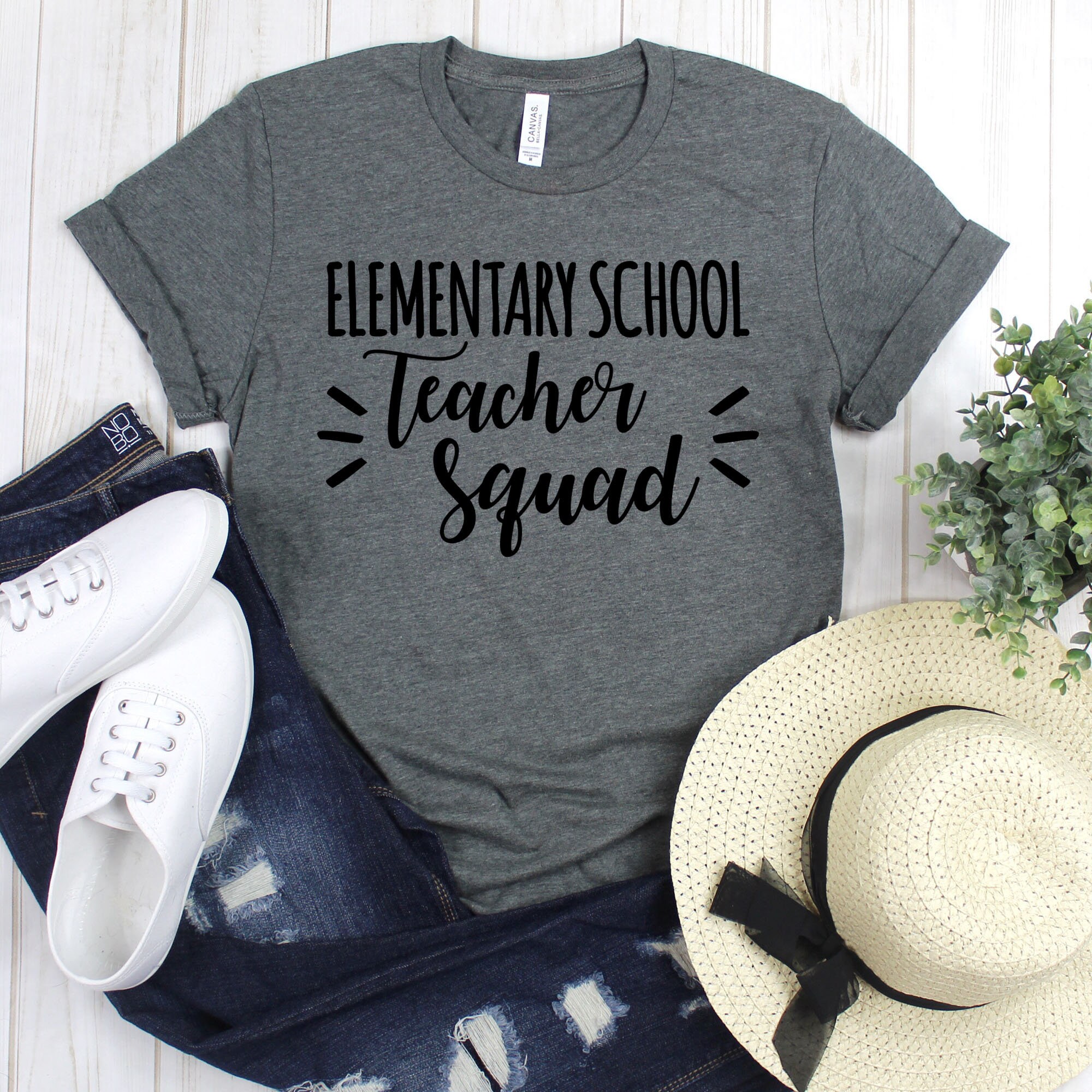 Cute Teacher Shirts Elementary School Teacher Squad T Shirt | Etsy