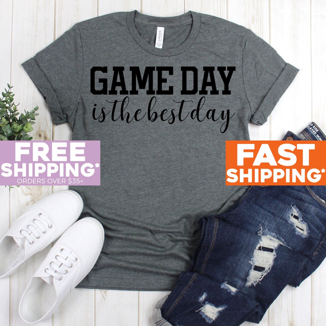 Game Day Tshirt Game Day is the Best Day Uppercase Gameday - Etsy