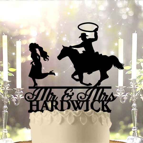 Western Cake Topper - Etsy