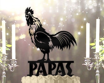 Rooster Cake Topper | Etsy