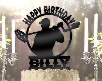 Metal Detecting Cake Topper - Etsy UK