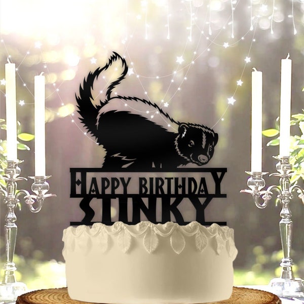 Skunk Cake Topper - Etsy