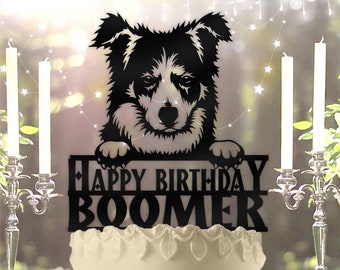 Border Collie Cake Topper - Etsy Australia