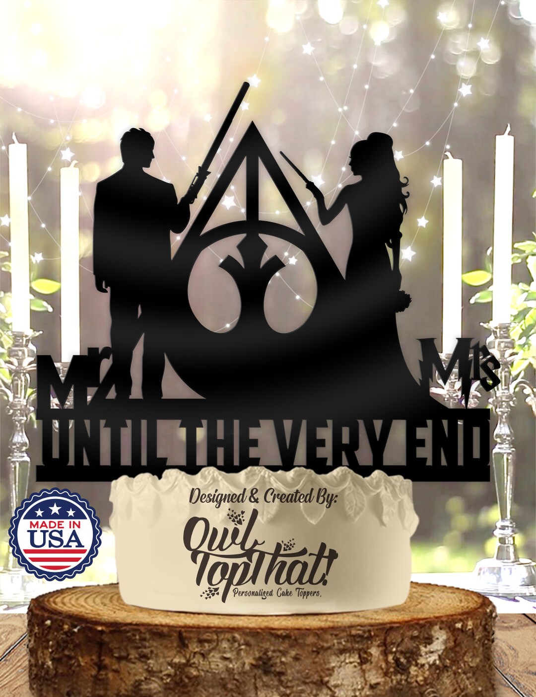 Jedi and Mage Until the Very End Wedding Cake Topper - Etsy