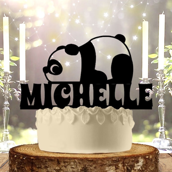 Panda Cake Topper - Etsy