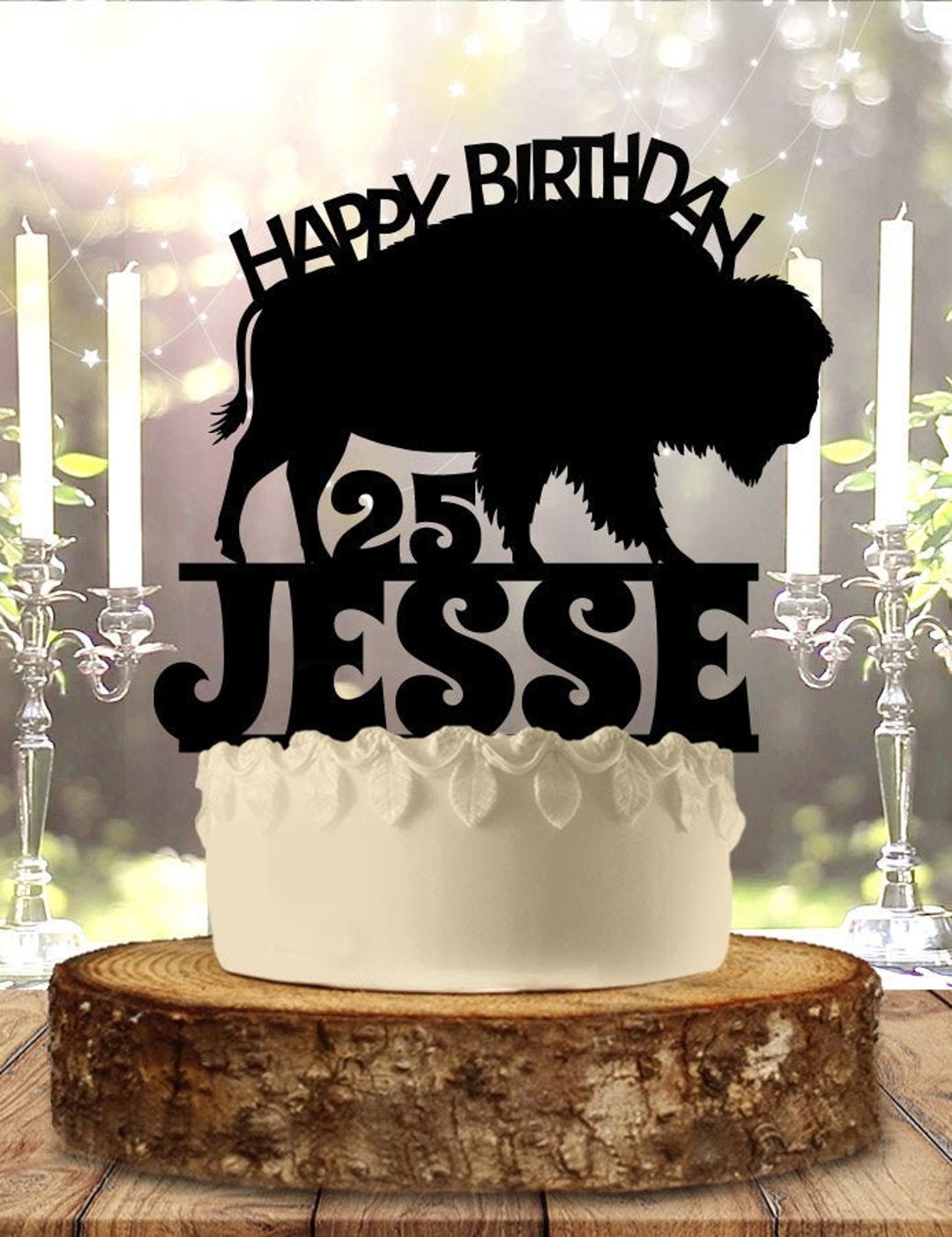 Buffalo - Personalized Name & Age - Animal Themed - Custom Birthday ...