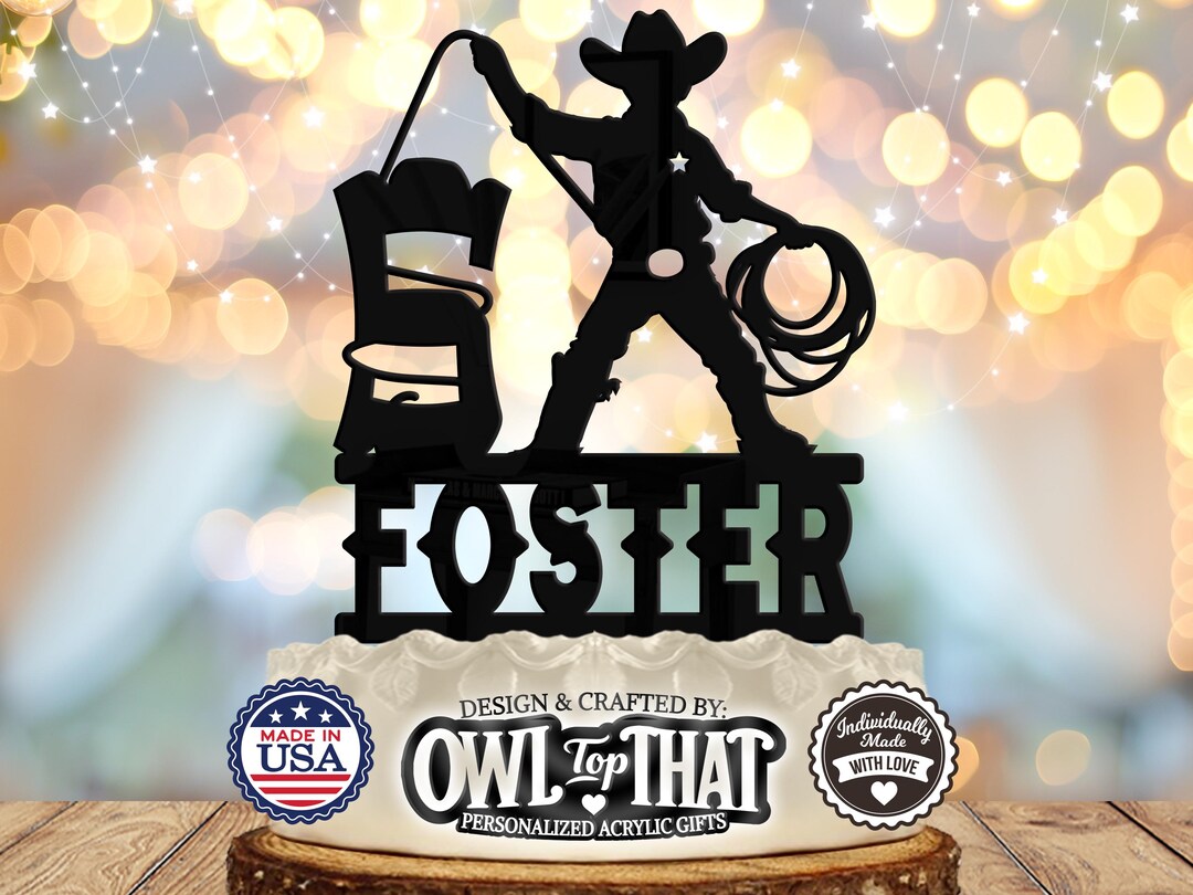 Teen Boy Cowboy Lasso - Personalized Name & Age - Western Themed ...