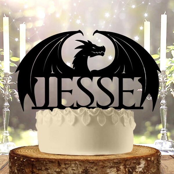 Dragon Birthday Cake Topper - Etsy
