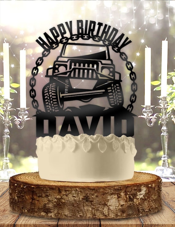 Off-road Personalized Birthday Cake Topper - Etsy