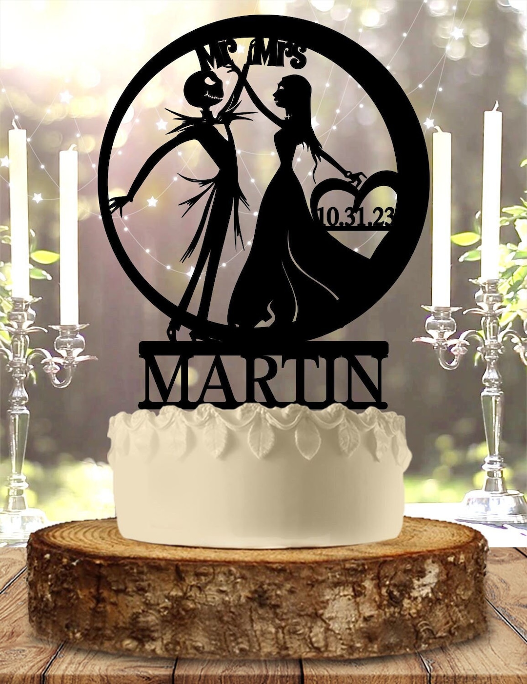 Jack and Sally Nightmare Before Christmas Themed Wedding Anniversary ...